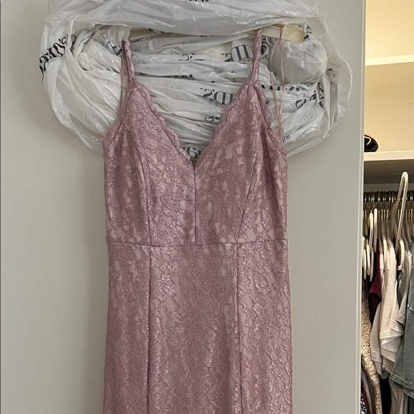 Morgan & Co. | Dresses | Morgan Co Blush Lace Dress | Poshmark